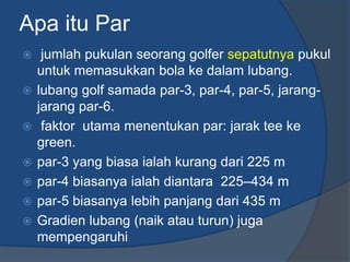 Apa itu golf | PPTX