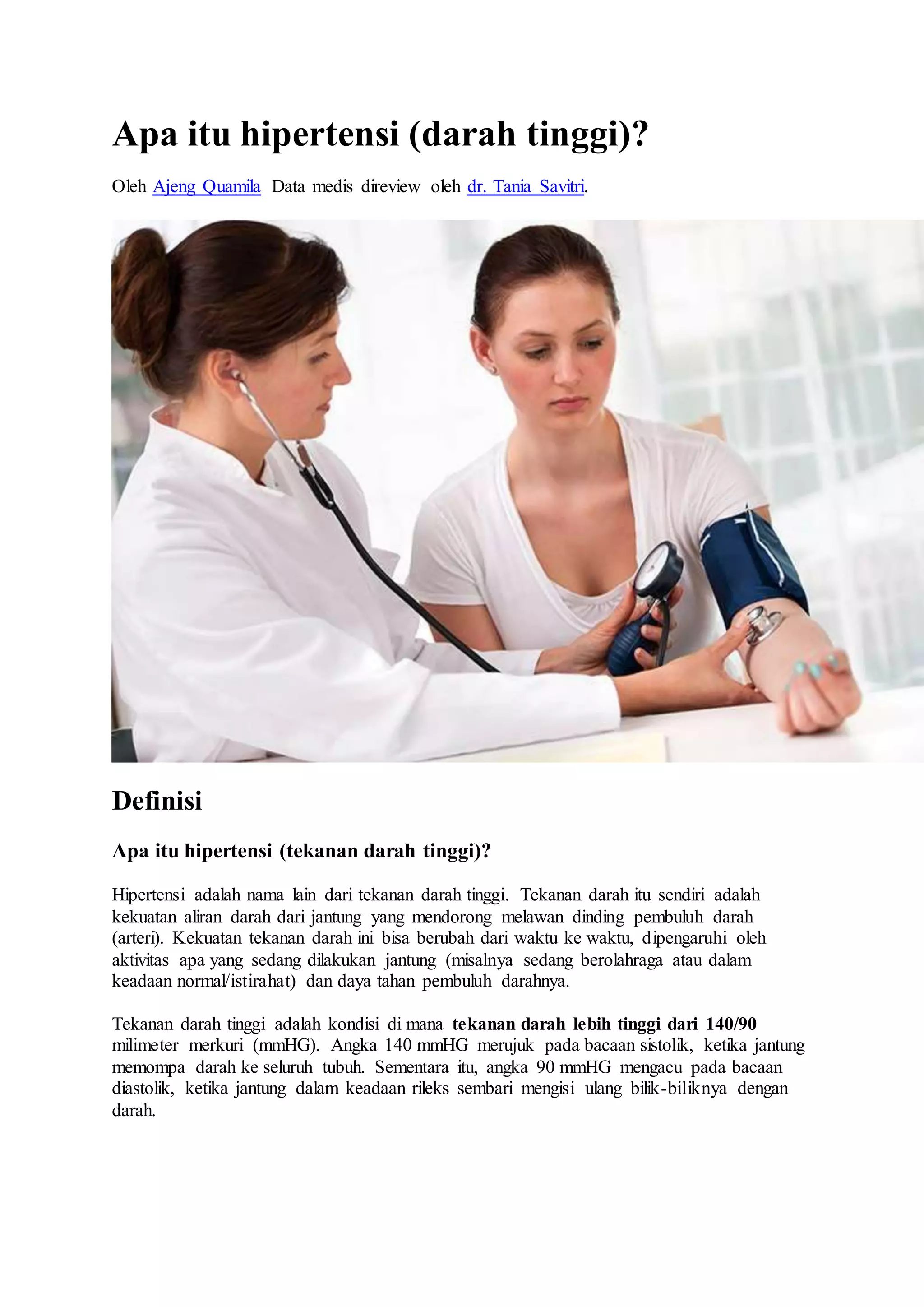 Apa itu hipertensi | PDF