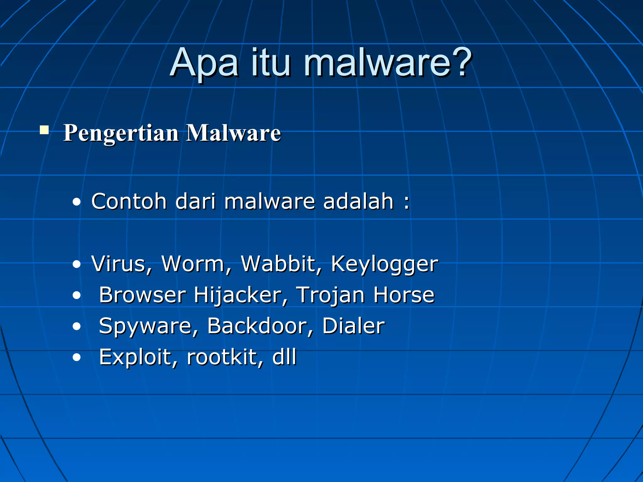 Apa itu malware | PPT
