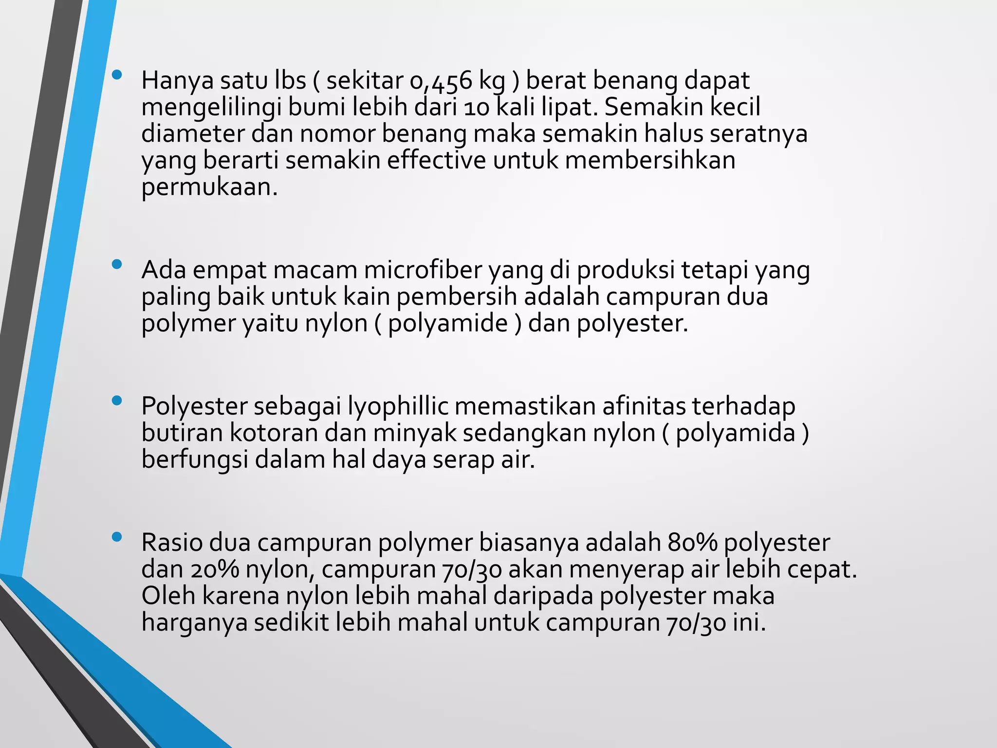 Apa itu microfiber | PPT | Free Download