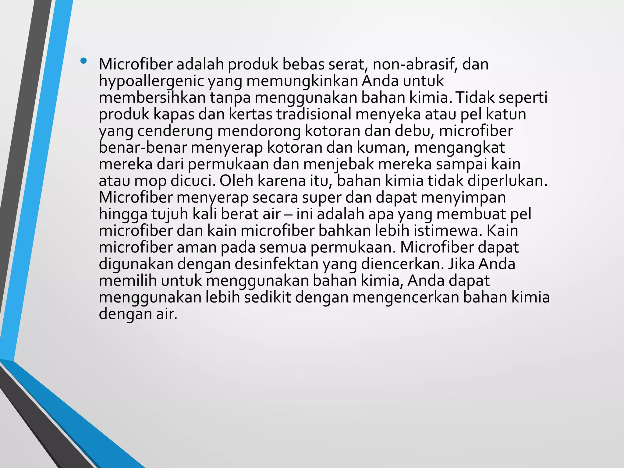 Apa itu microfiber | PPT | Free Download