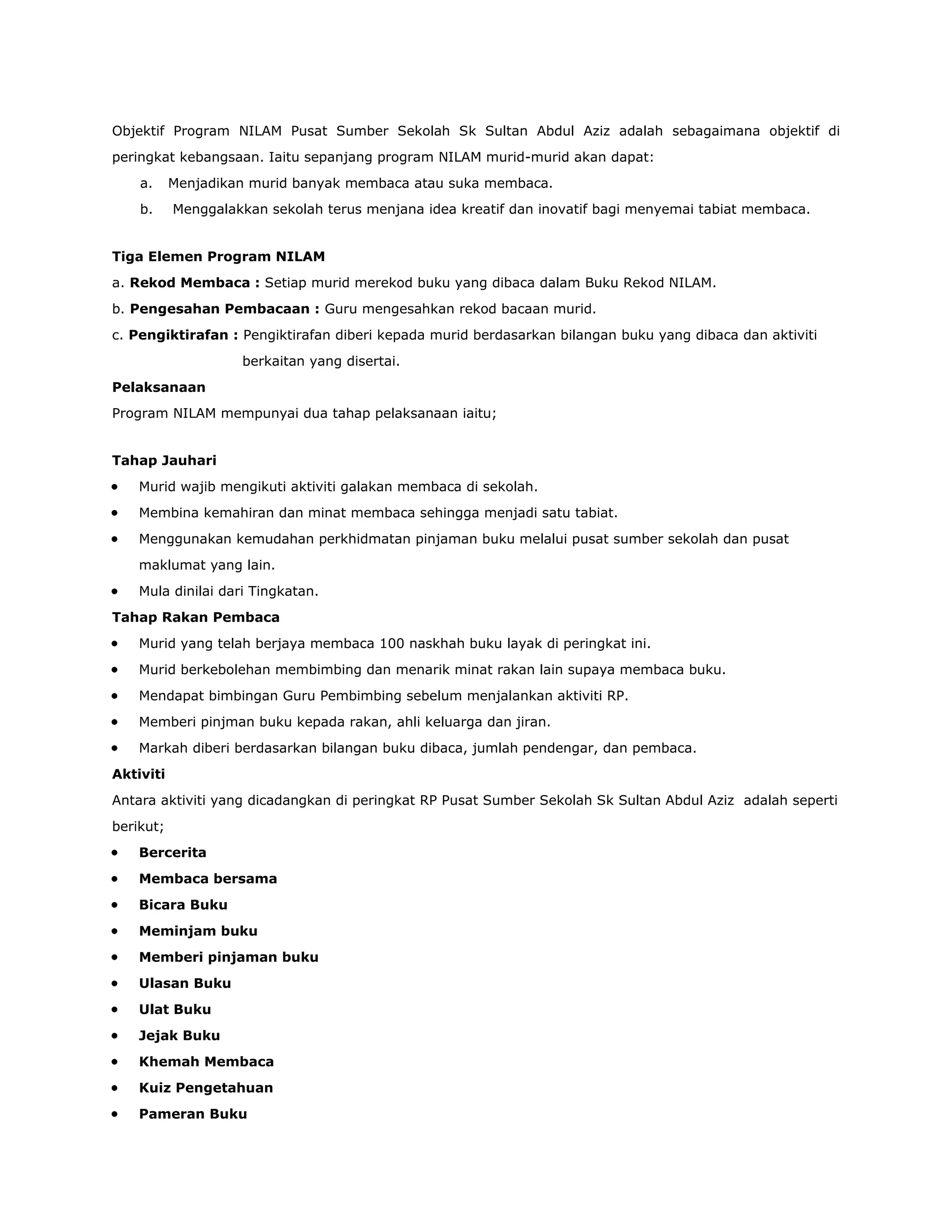 Apa itu nilam | DOCX