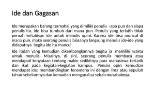 Apa itu Opini DAN CARA MENULIS SEBUAH OPINI | PPTX