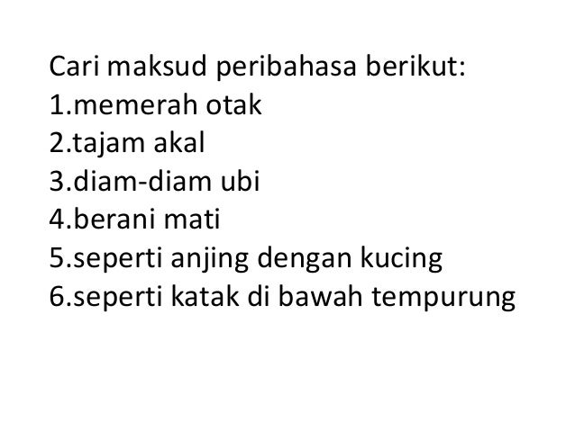 Apa Itu Peribahasa