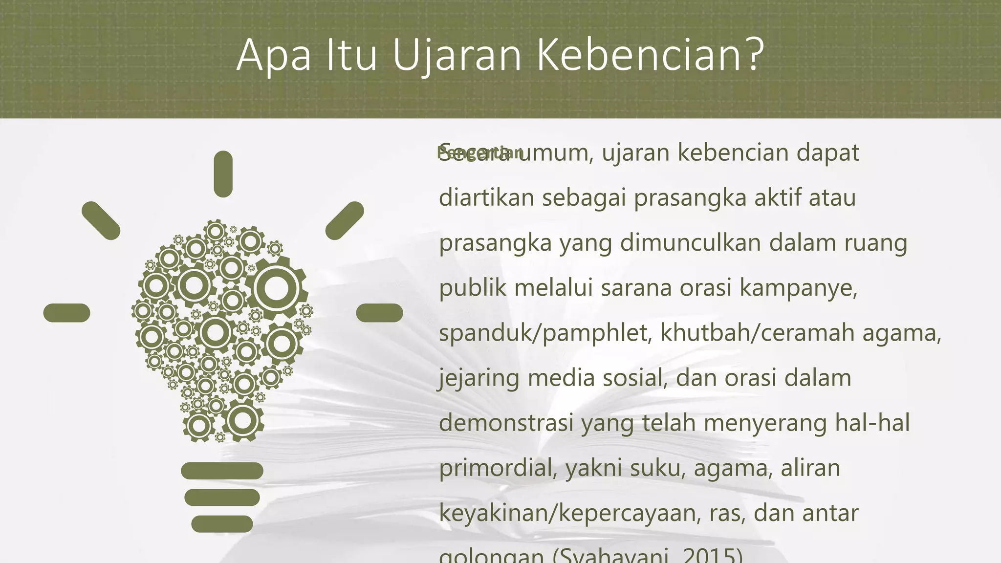 Apa Itu Politik Ujaran Kebencian? | PPT