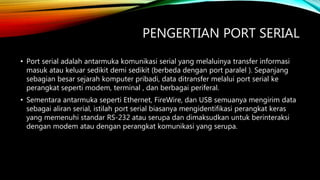 Port Serial | PPT