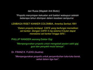 Apa itu propolis | PPT