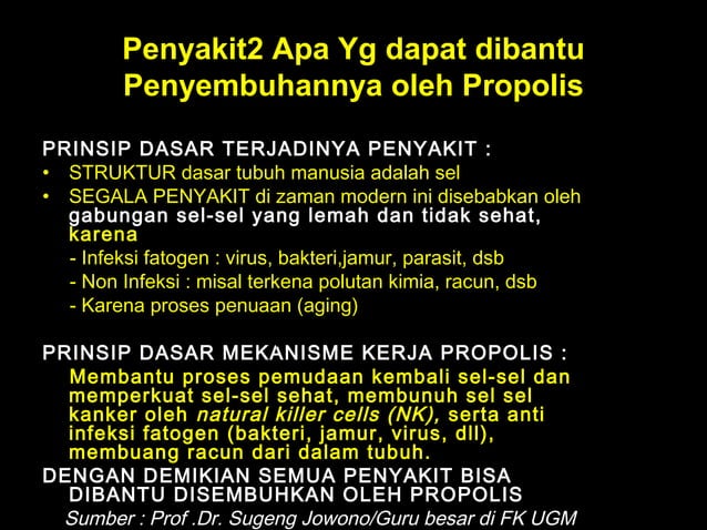 Apa itu propolis | PPT