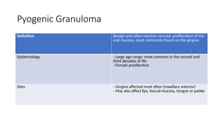 Apa itu pyogenic granuloma dan ciri cirinya | PPT