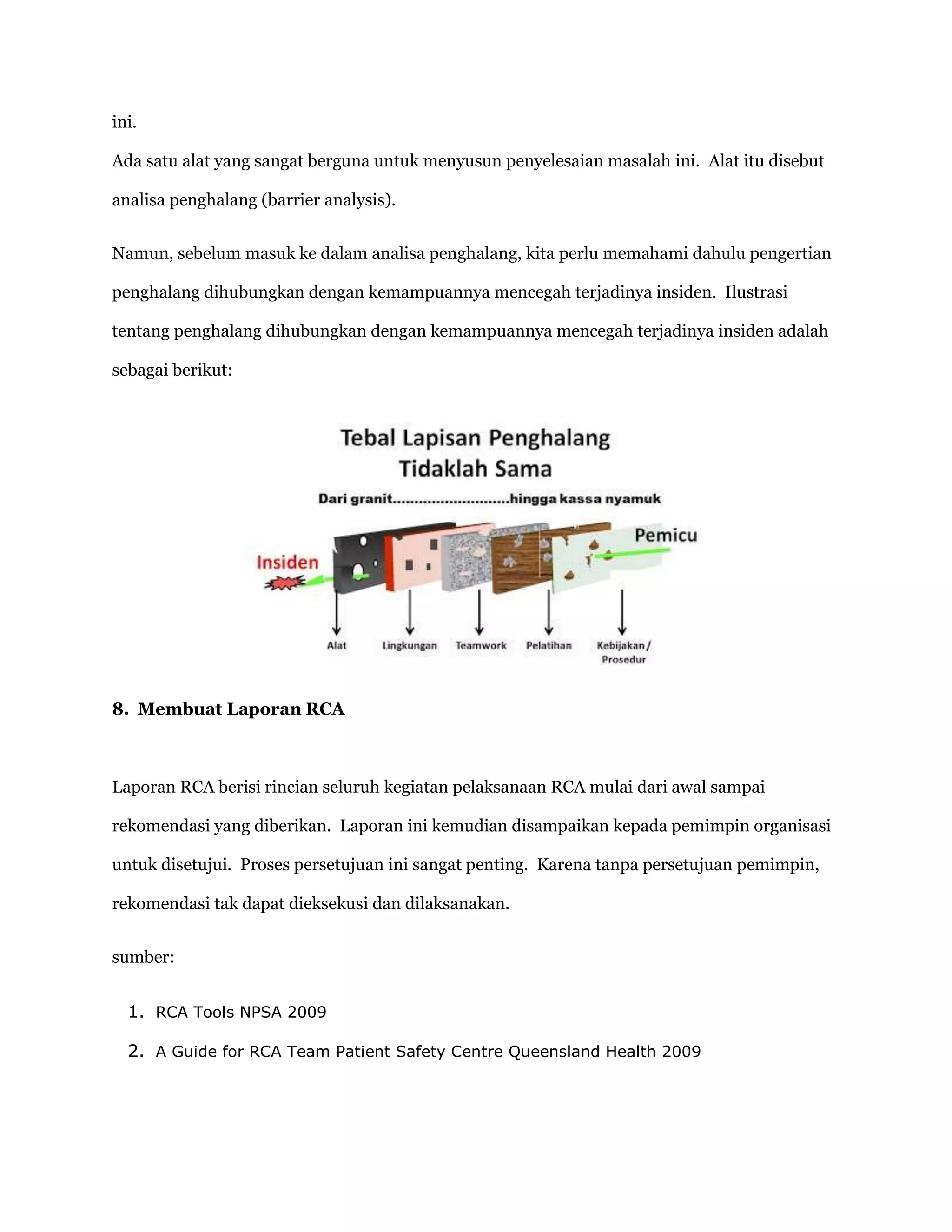 Apa itu root cause analysis | DOCX