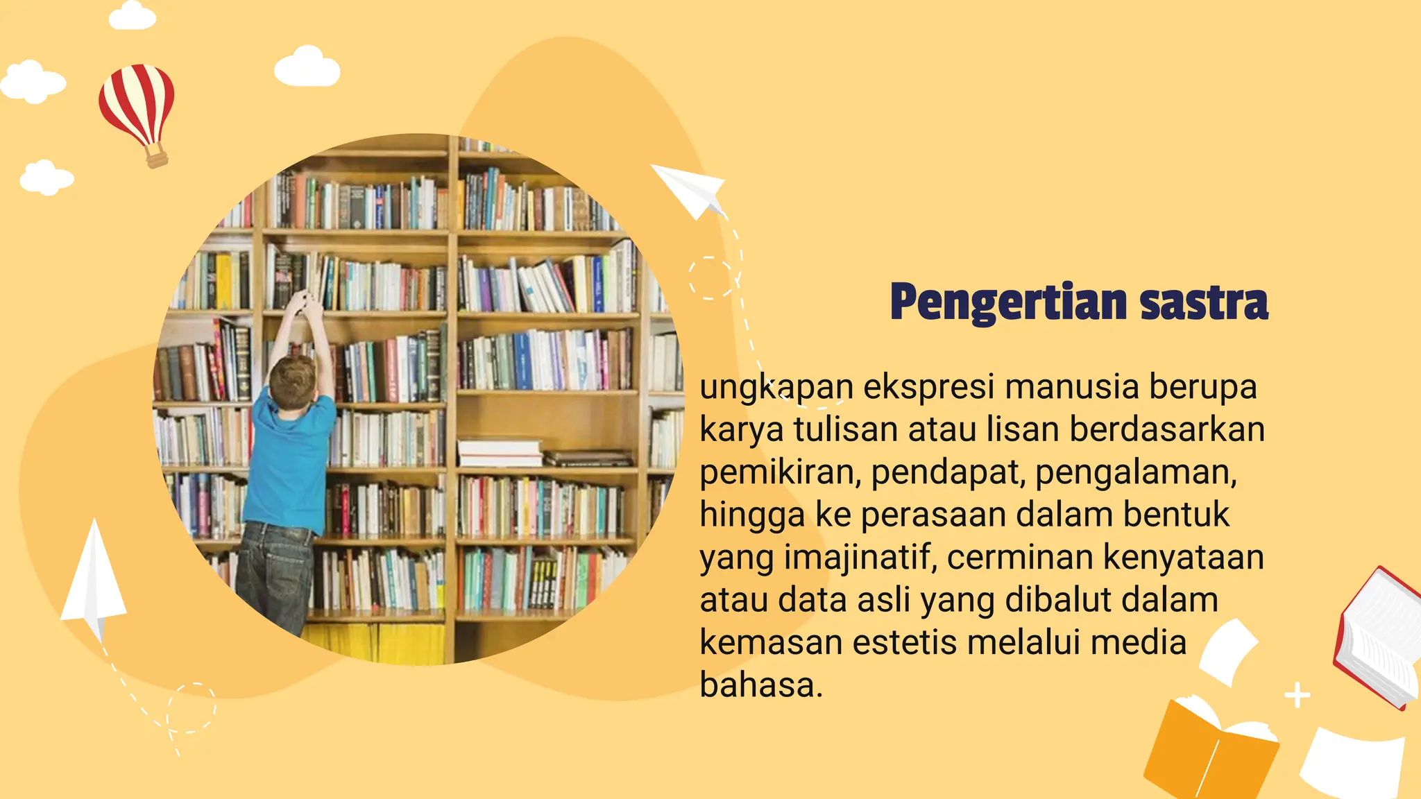 Presentasi definisi dan jenis teks sastra | PPT