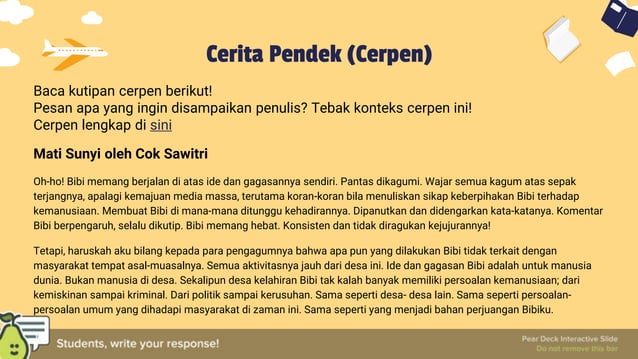 Presentasi definisi dan jenis teks sastra | PPT