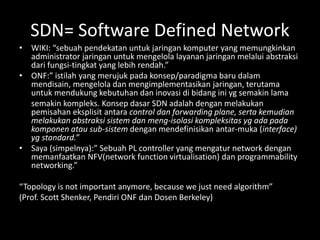 Software Defined Network (Overview) | PPTX