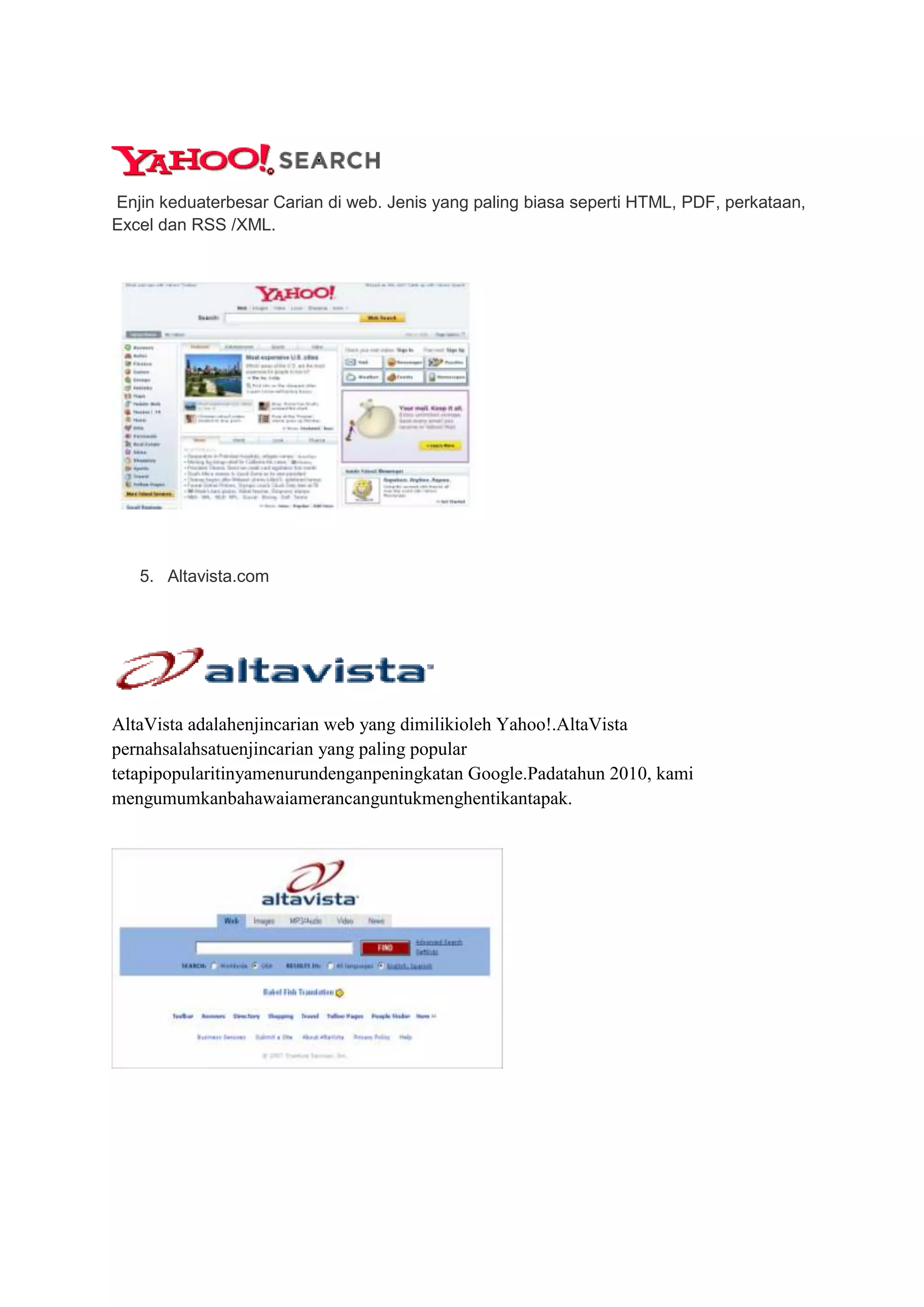 Apa itu search engine | DOCX