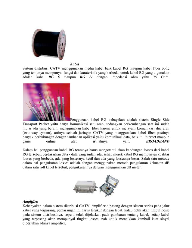 Apa itu tv cable | PDF