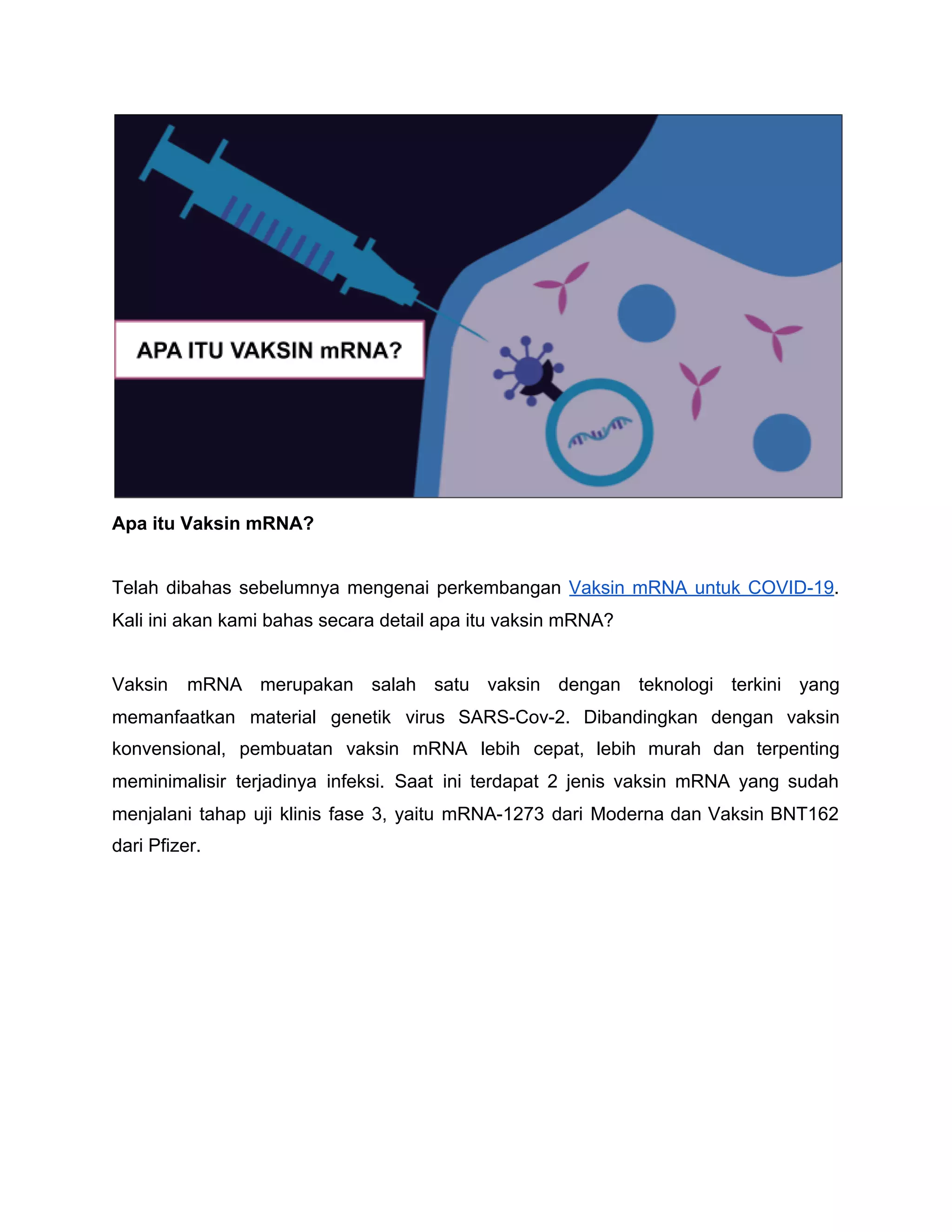 Apa itu vaksin m rna | PDF