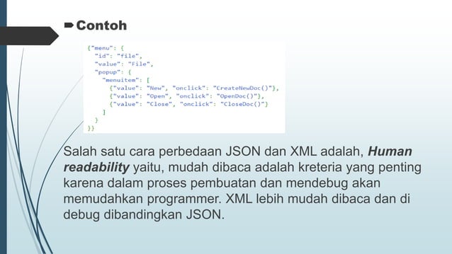 Apa itu XML - JSON - JavaScript - Front end & Back end | PPT Apa itu XML - JSON - JavaScript - Front end & Back end | PPT