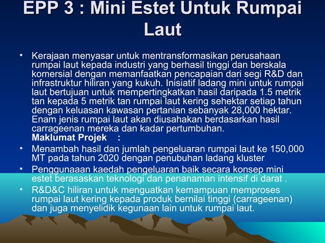 program transformasi ekonomi | PPT