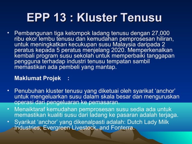 program transformasi ekonomi | PPT