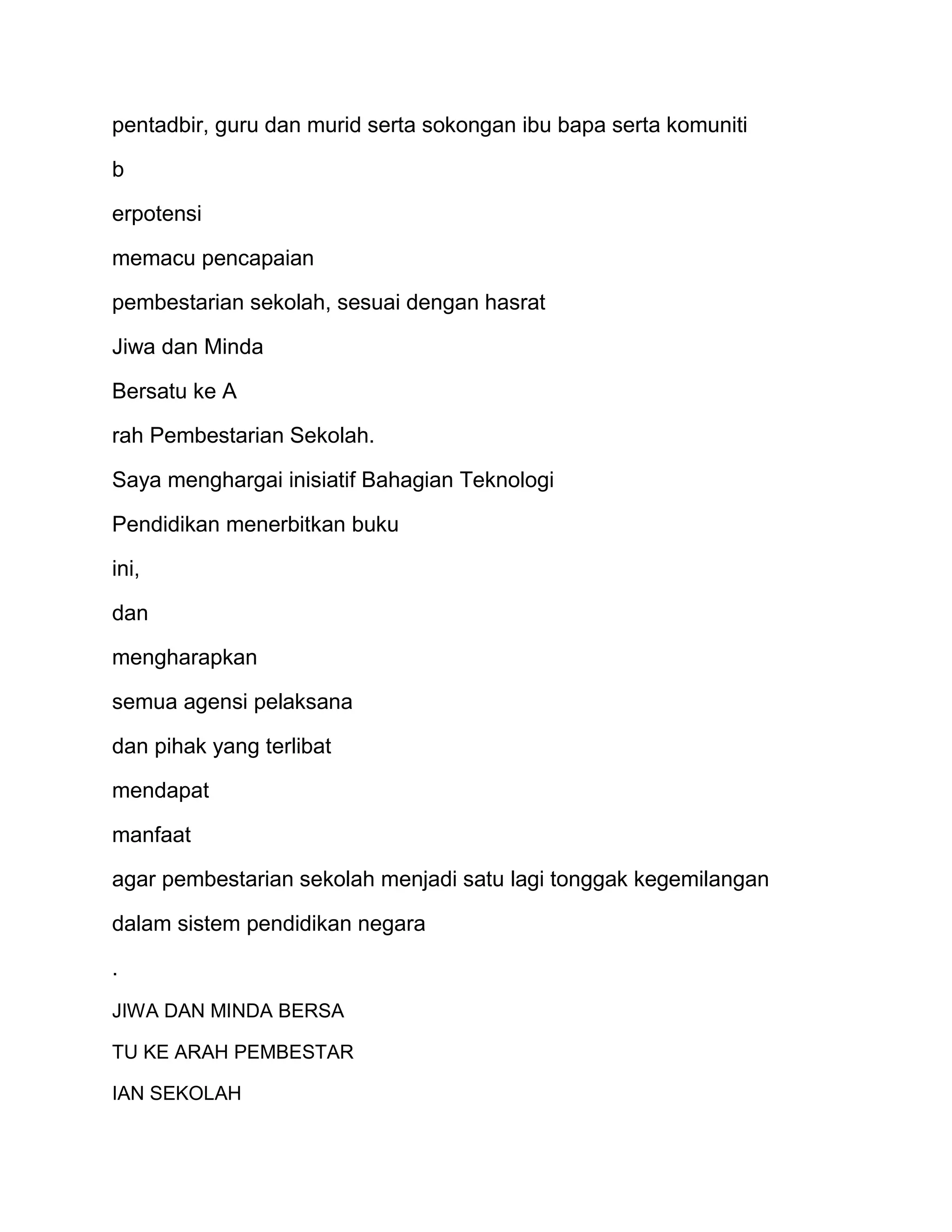 Apakah pembestarian p&p bahasa melayu | DOCX