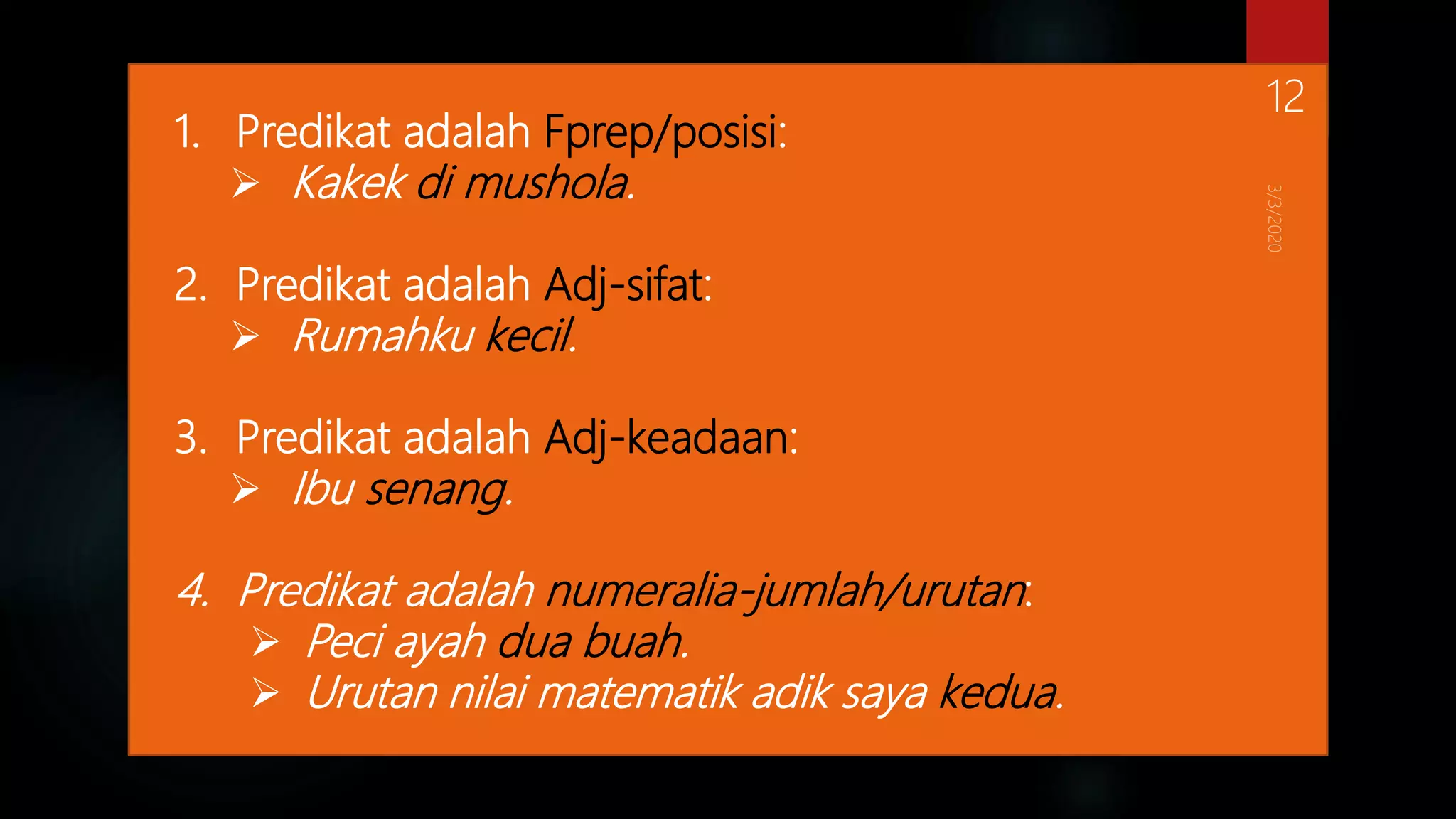 Apakah predikat itu? | PPT