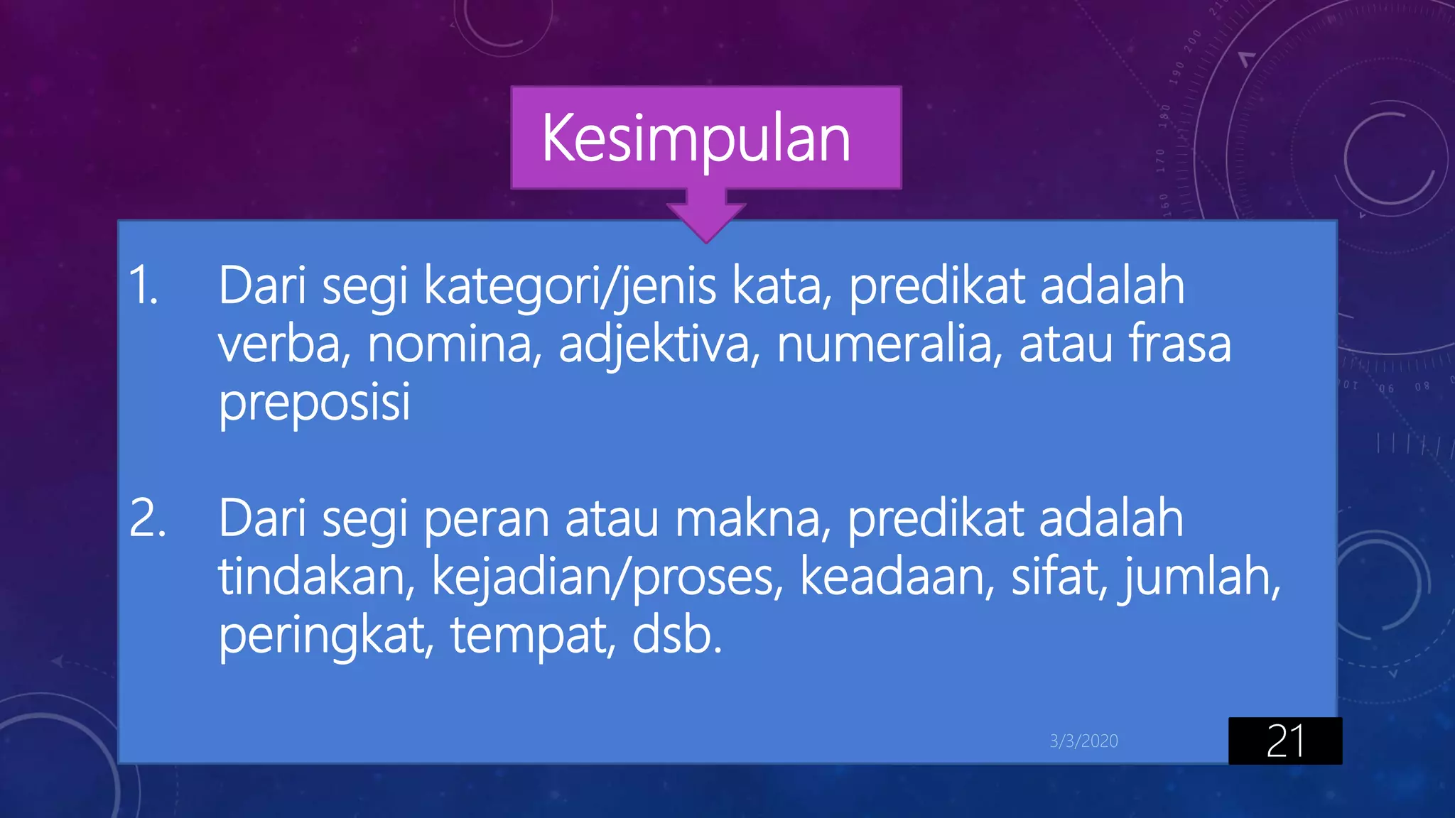 Apakah predikat itu? | PPT