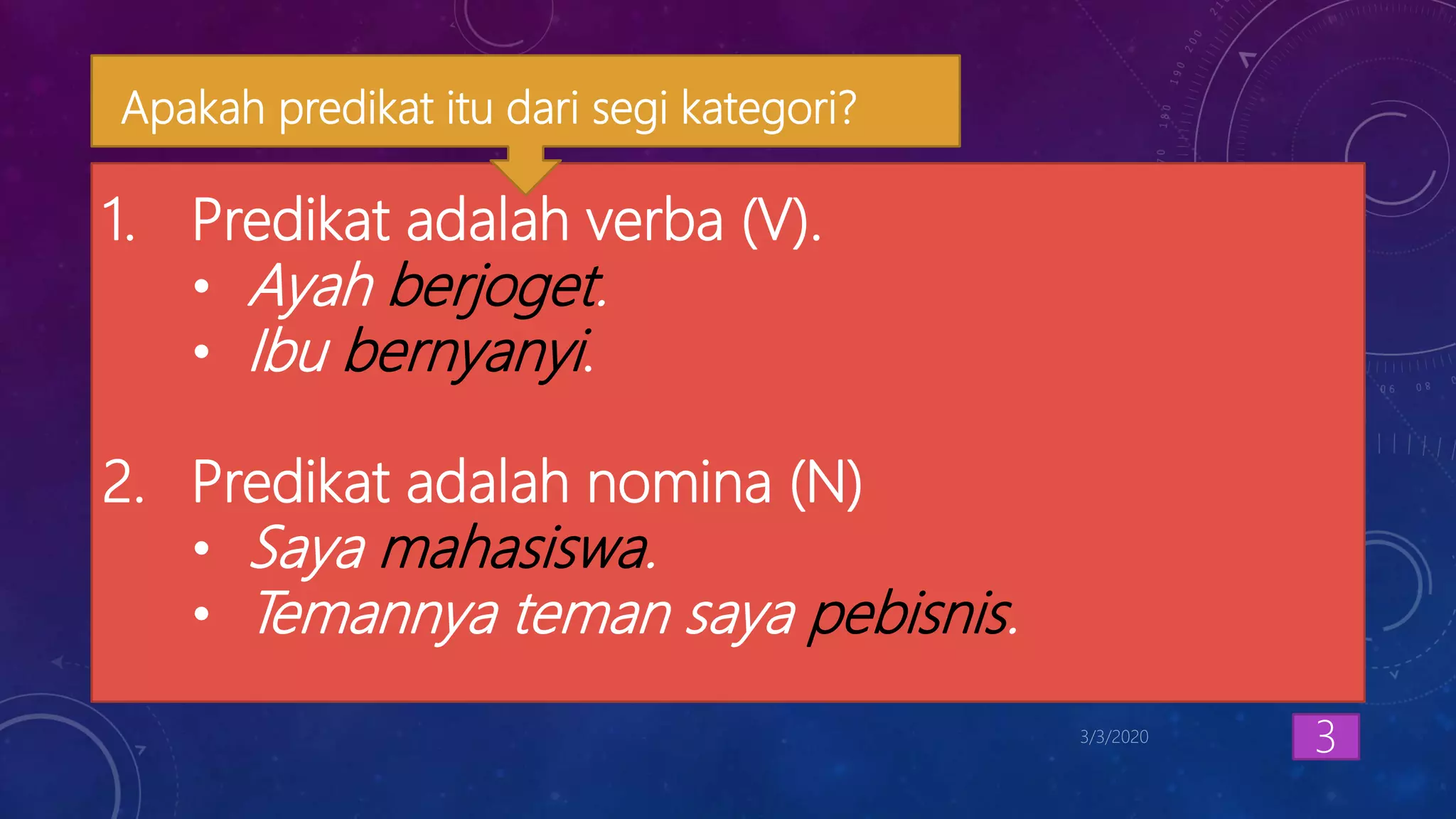Apakah predikat itu? | PPT