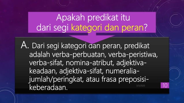 Apakah predikat itu? | PPT