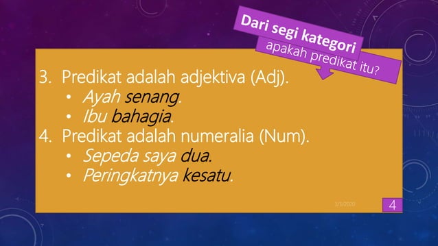 Apakah predikat itu? | PPT