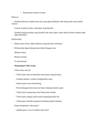 Apakah semua game memiliki | DOC