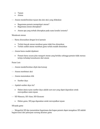 Apakah semua game memiliki | DOC