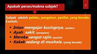 Apakah subjek itu? | PPTX