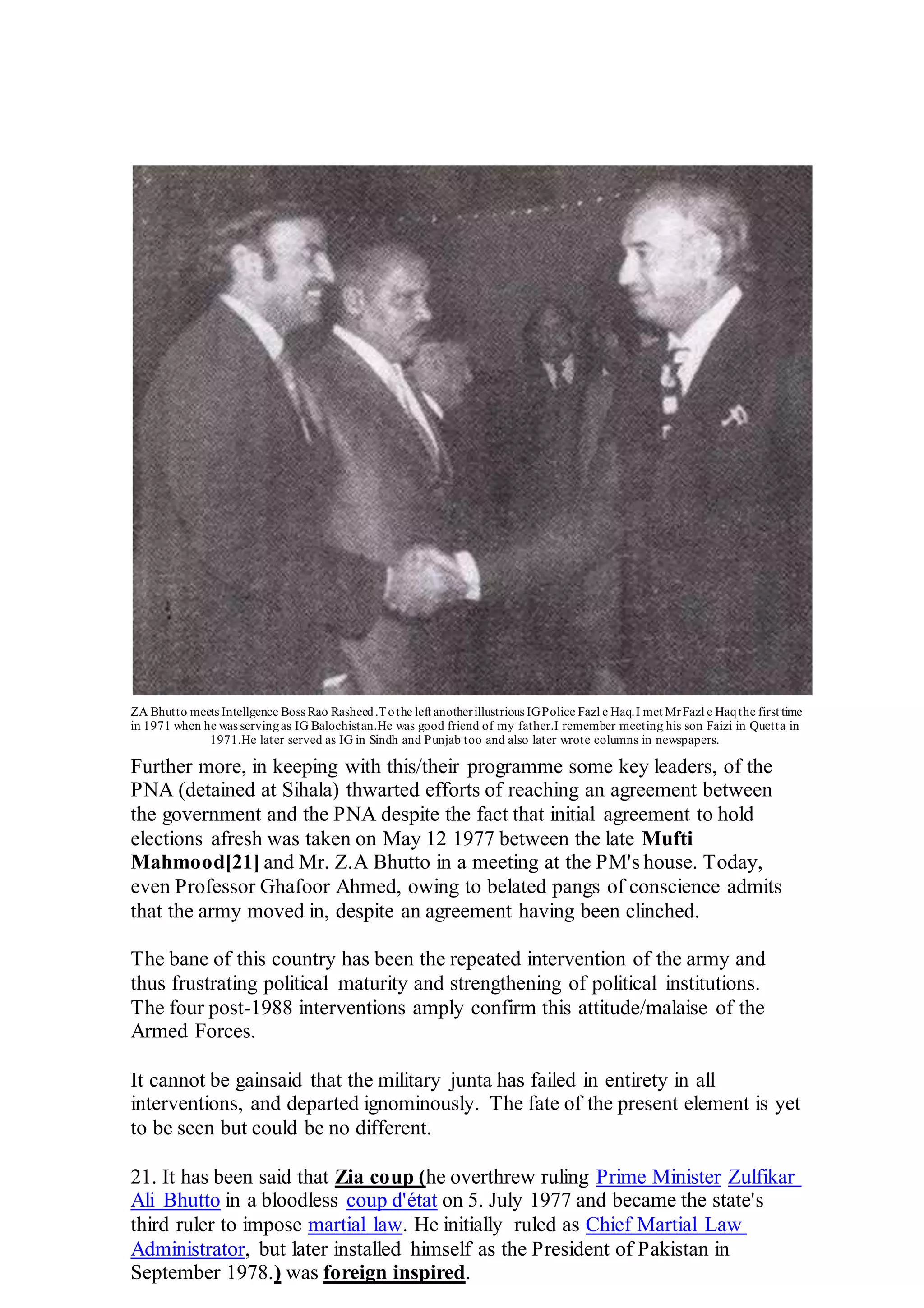 A pakistani general gives a history lesson | DOCX
