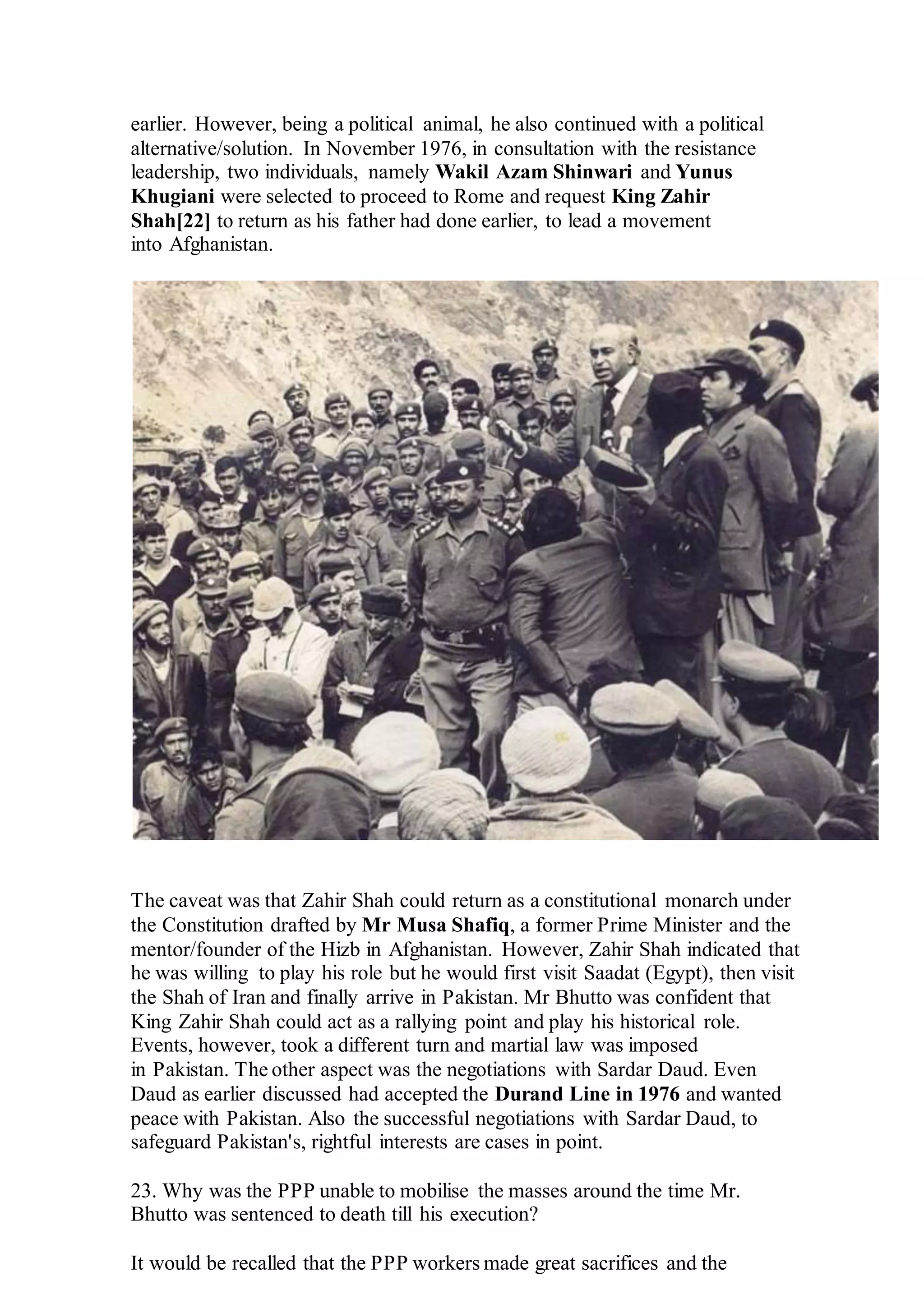 A pakistani general gives a history lesson | DOCX