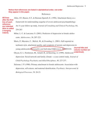 Sample Of Apa Literature Review