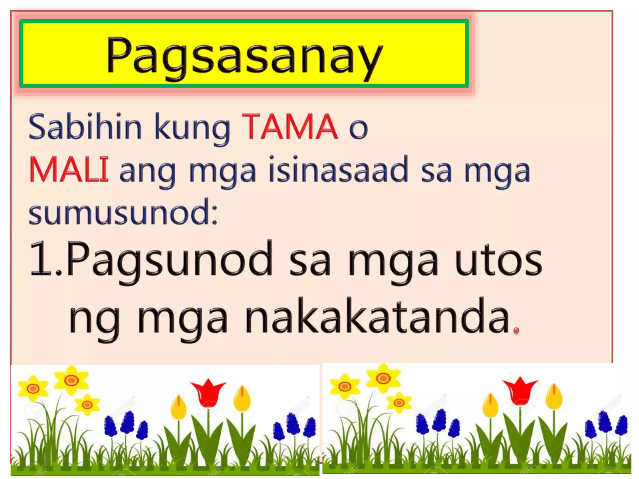 Alituntunin Sa Bahay Ppt