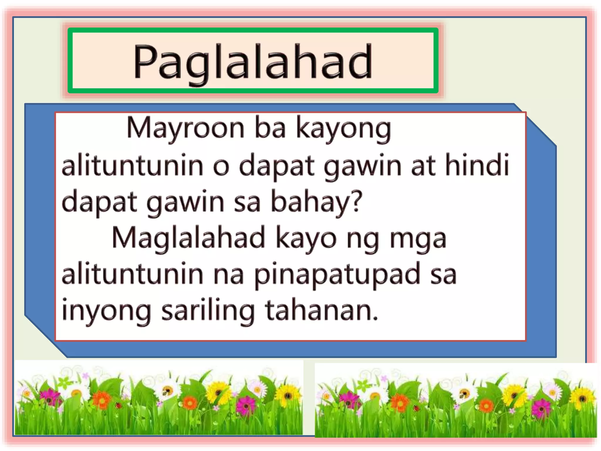Alituntunin Sa Bahay | PPTX