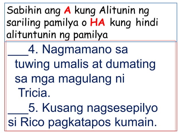 Alituntunin Sa Bahay | PPTX