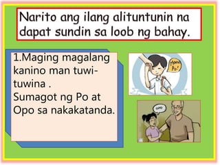 Alituntunin Sa Bahay | PPTX