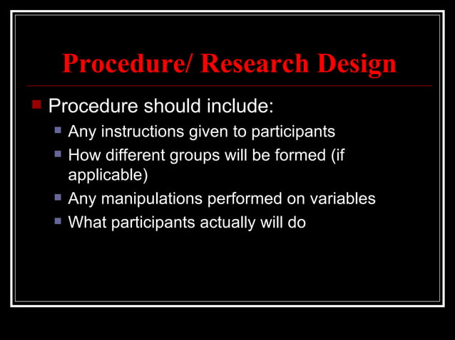 Apa method section | PPT | Science