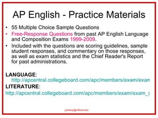 AP and Pre AP resources | PPT