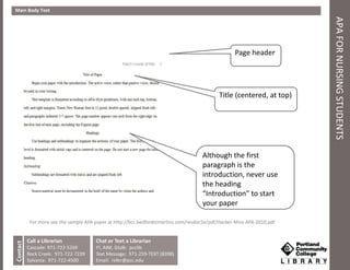 APA for Nursing | PPT