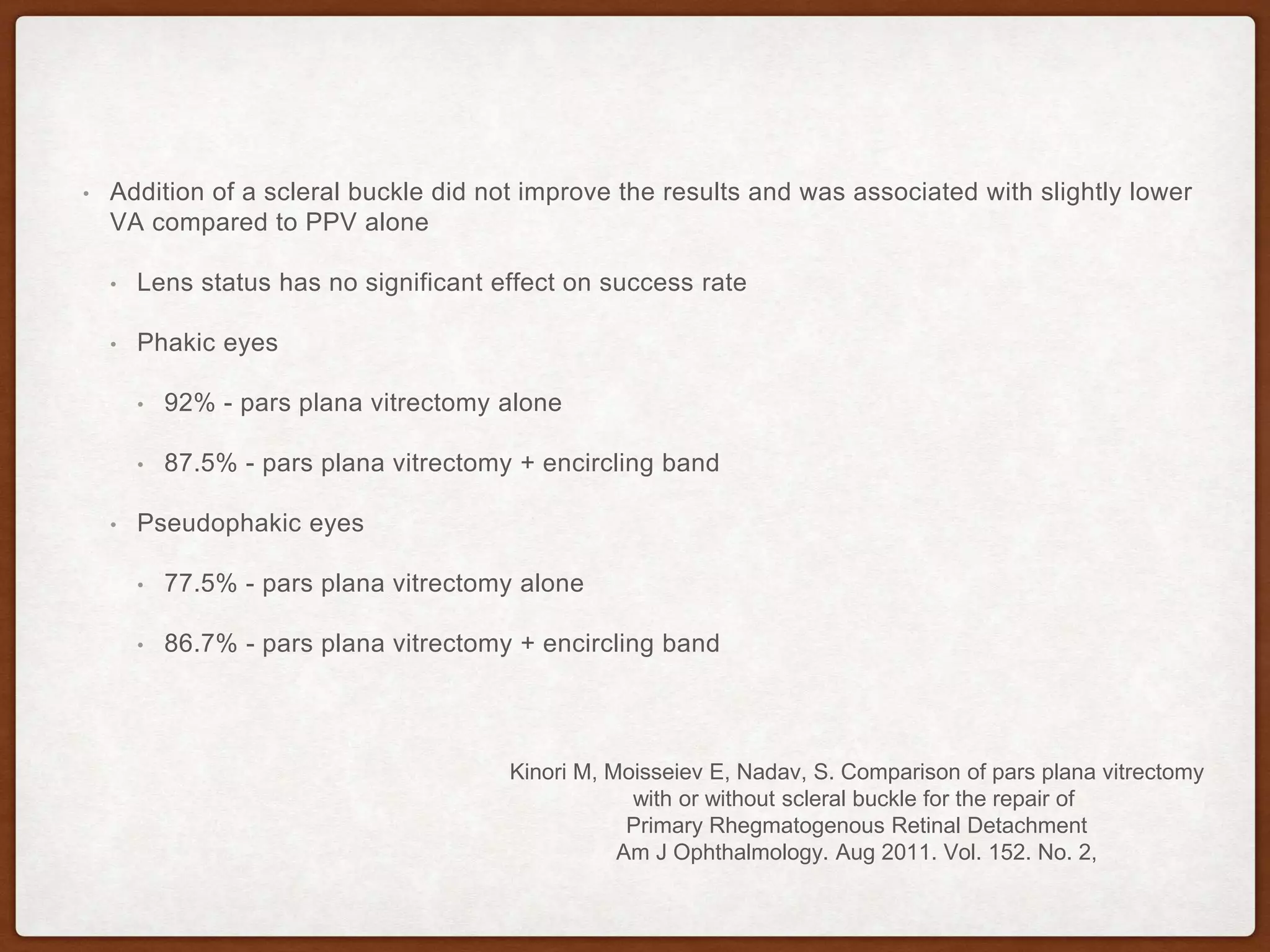 APAO 2017 - Retinal detachment lecture - Pars Plana vitrectomy | PPTX