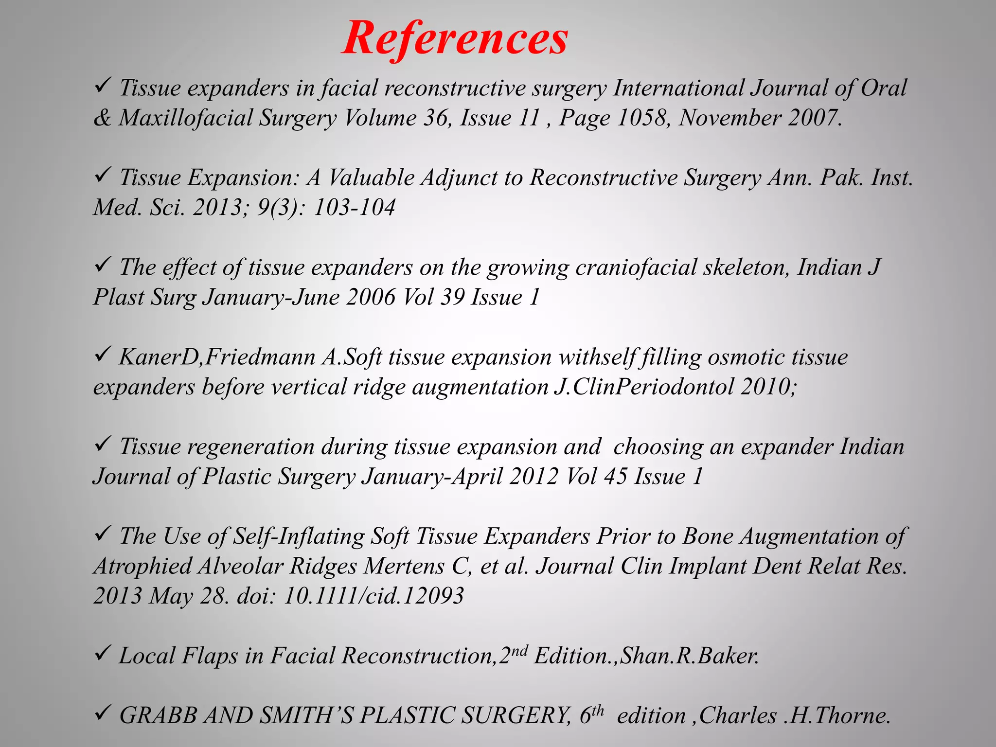 Tissue Expanders in OMFS | PPTX