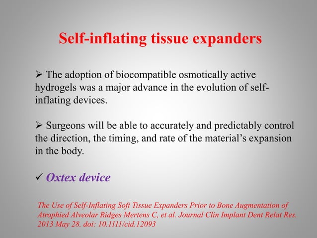 Tissue Expanders in OMFS | PPTX