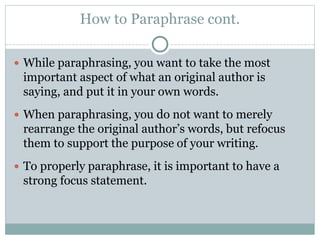 APA Paraphrasing Workshop.ppt