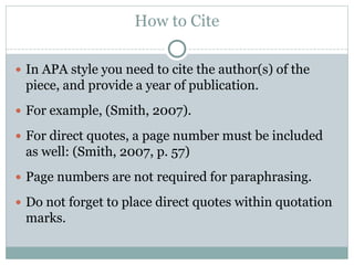 APA Paraphrasing Workshop.ppt
