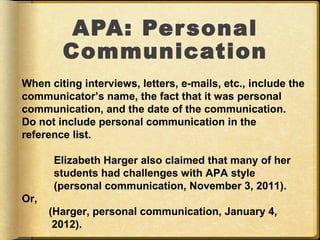 APA powerpoint | PPT