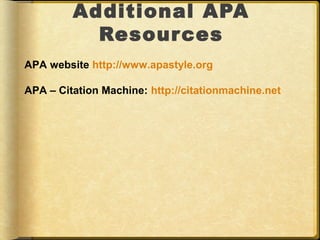 APA powerpoint | PPT