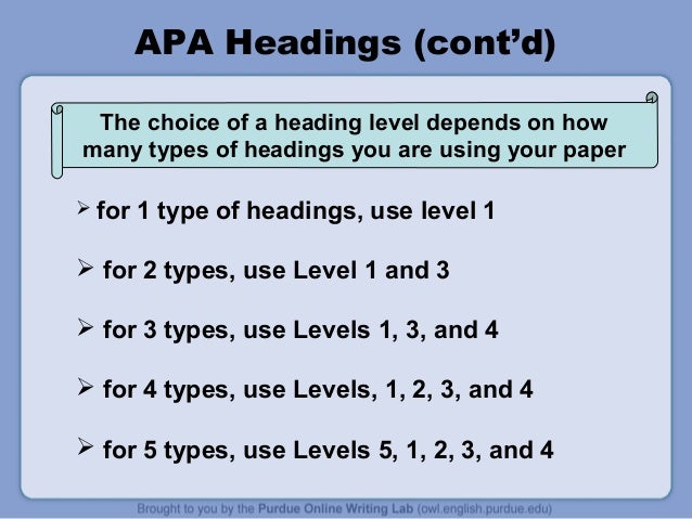 Sample Of Level 2 Heading In Apa APA Format Part II sample-of-level-2-heading-in-apa-apa-format-part-ii